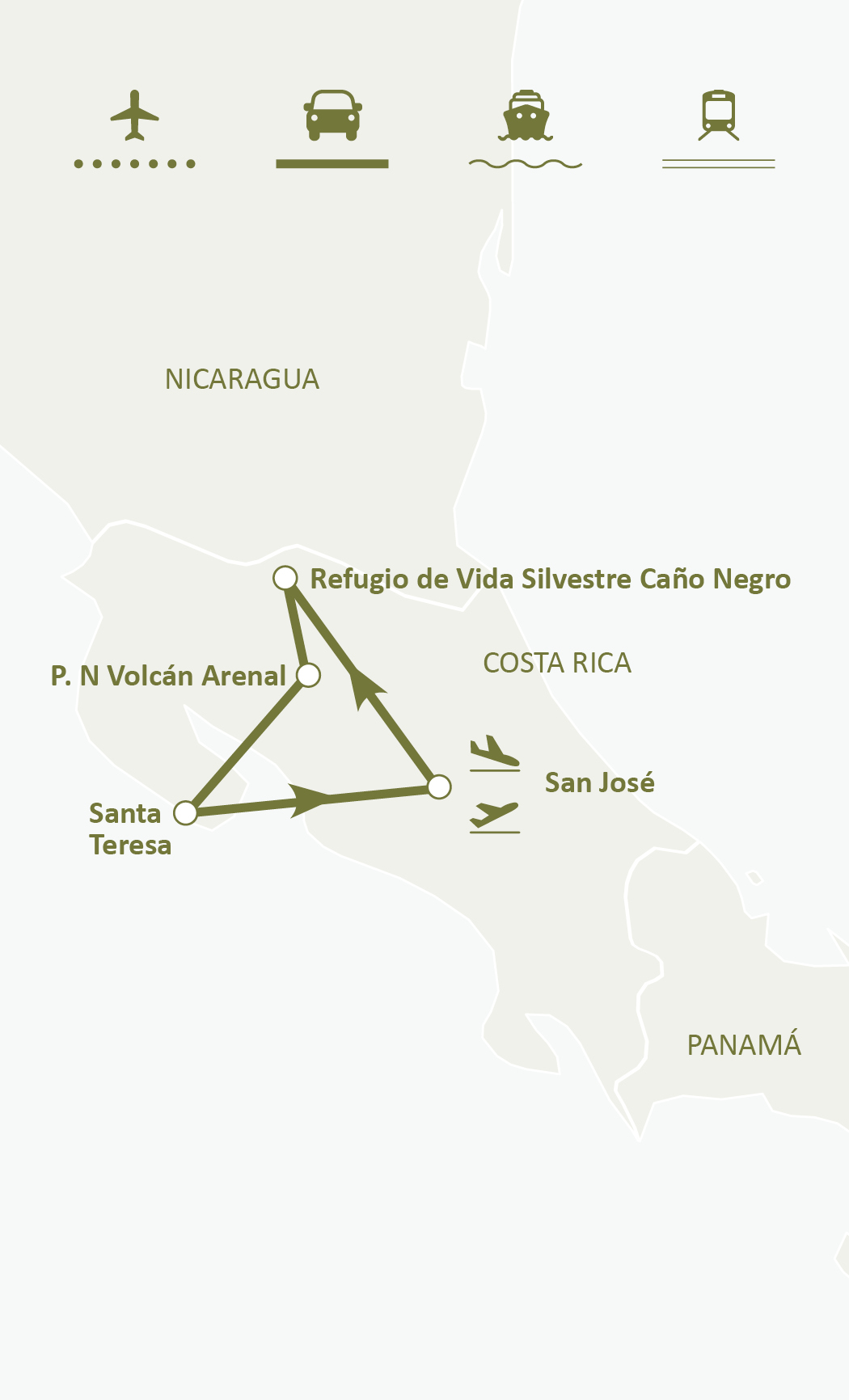AUTO-RUTA COSTA RICA ECOLÓGICA | Icárion