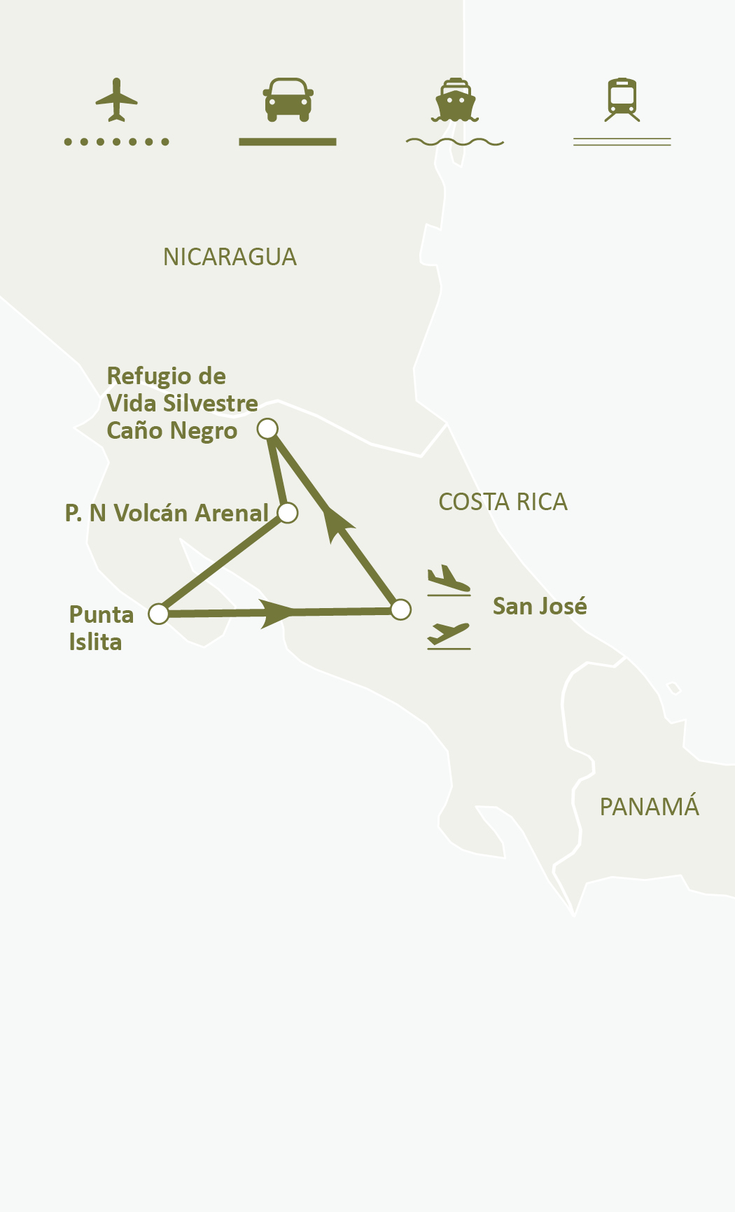 AUTO-RUTA COSTA RICA ECOLÓGICA | Icárion