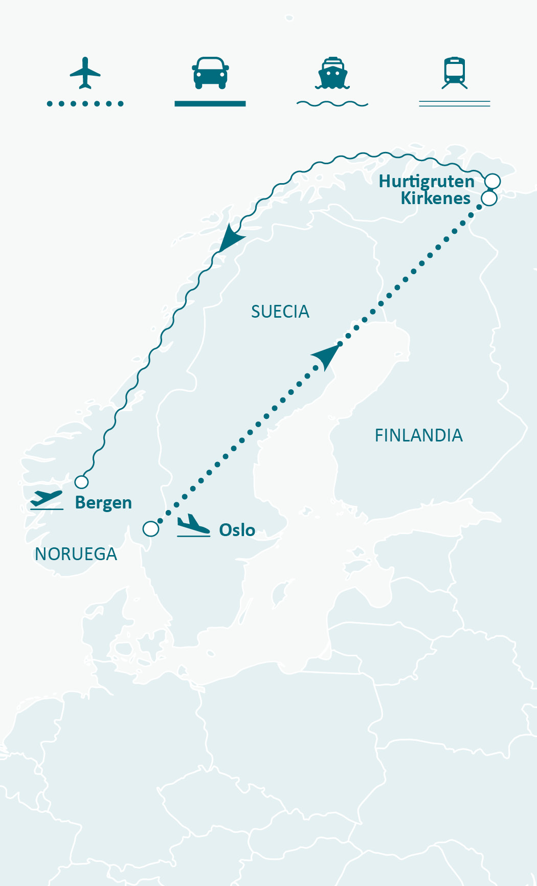 COSTAS DE NORUEGA EN HURTIGRUTEN | Icárion
