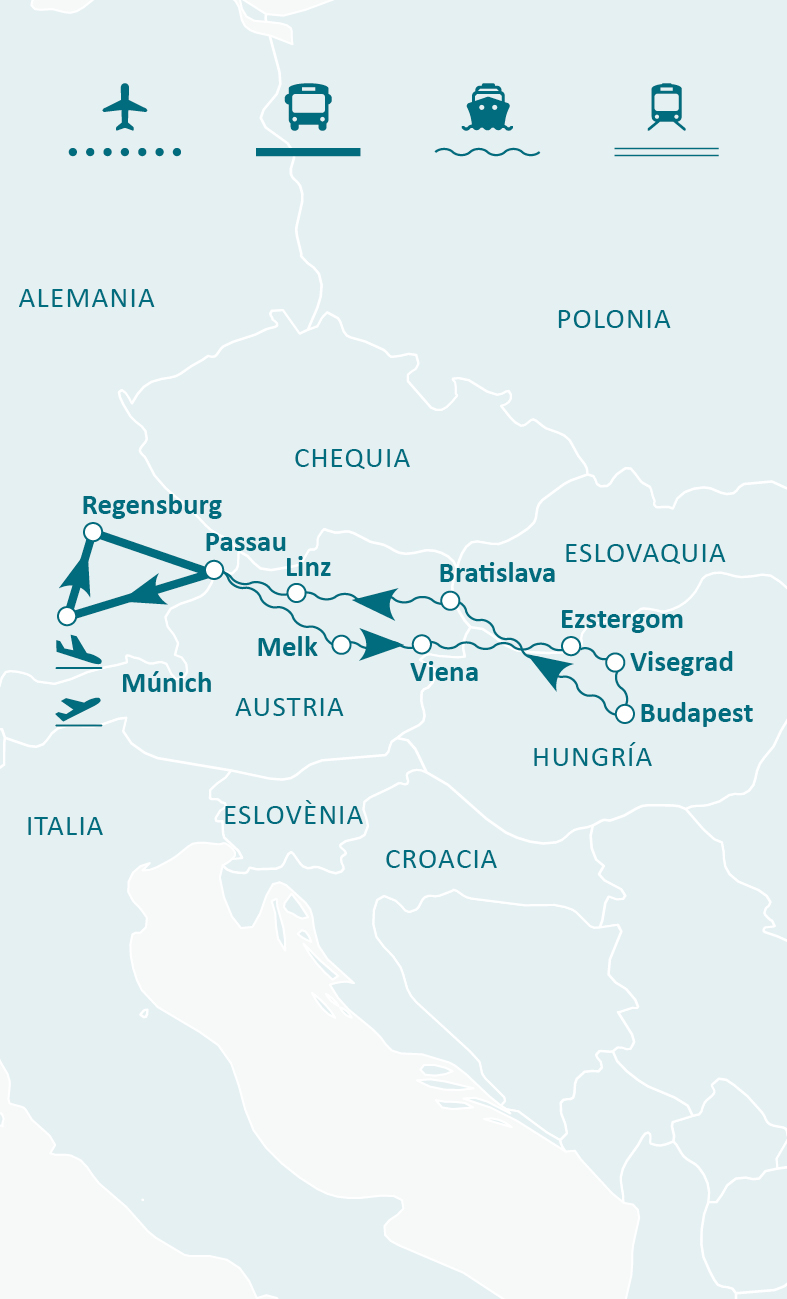 CRUCERO FLUVIAL DANUBIO VUELO DESDE MADRID y BARCELONA | Icárion