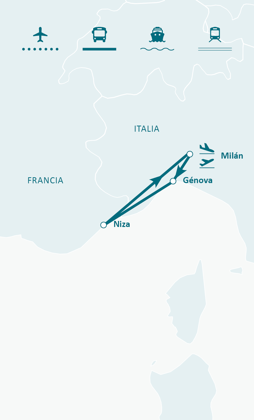 ENCANTOS DE LIGURIA Y COSTA AZUL | Icárion