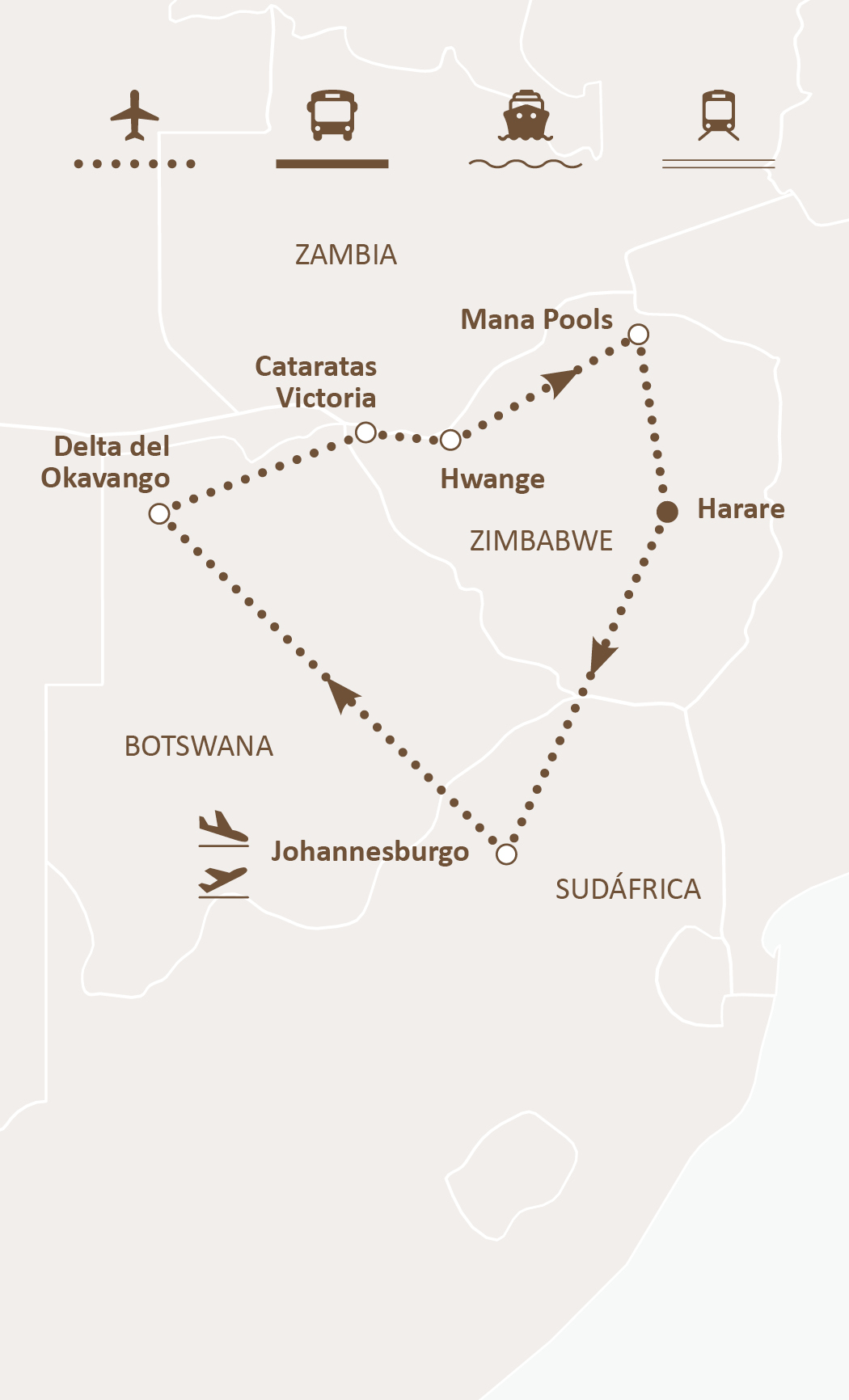 MARAVILLAS DE ZIMBABWE Y DELTA DEL OKAVANGO | Icárion