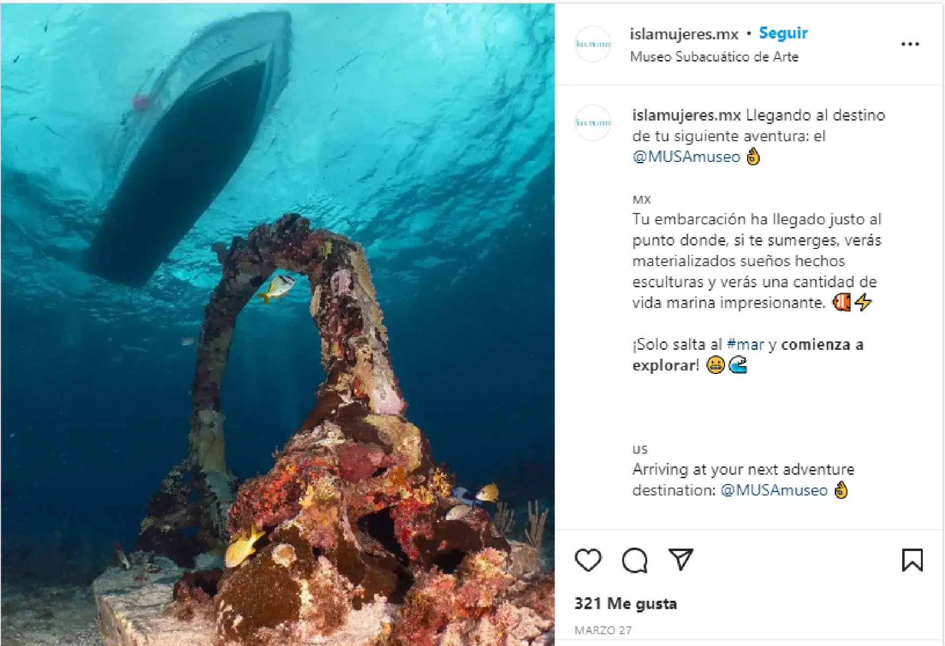 Museo Subacuático de Isla Mujeres: Un lugar único que no te puedes perder